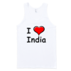 I Love India Fine Jersey Tank Top Unisex – iTEE