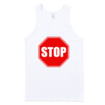 Stop Fine Jersey Tank Top Unisex – iTEE
