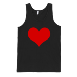 Rainbow Heart Fine Jersey Tank Top Unisex – iTEE