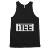 White Background iTEE Logo Front Fine Jersey Tank Top Unisex – iTEE
